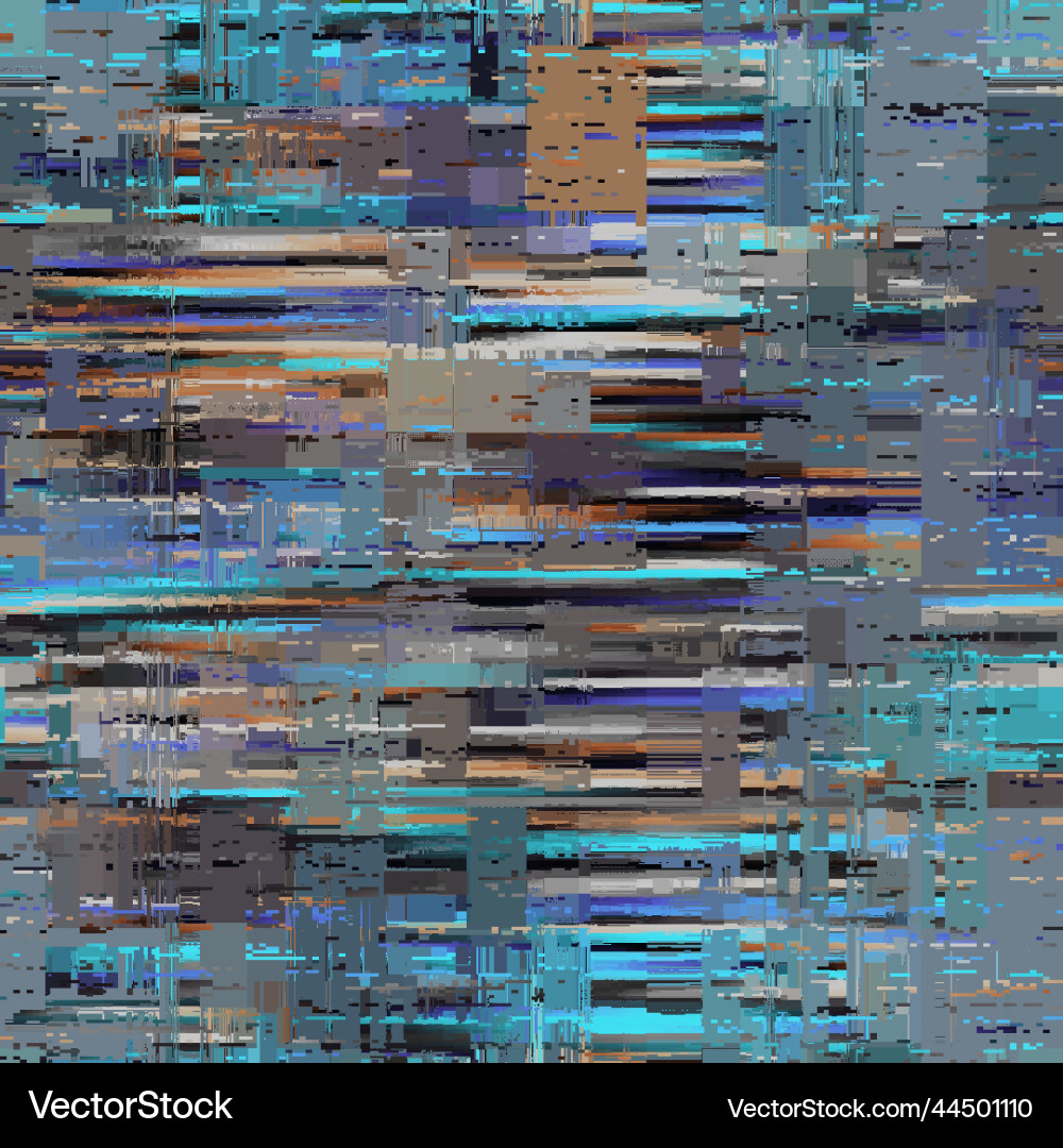 Image with imitation of grunge datamoshing Vector Image