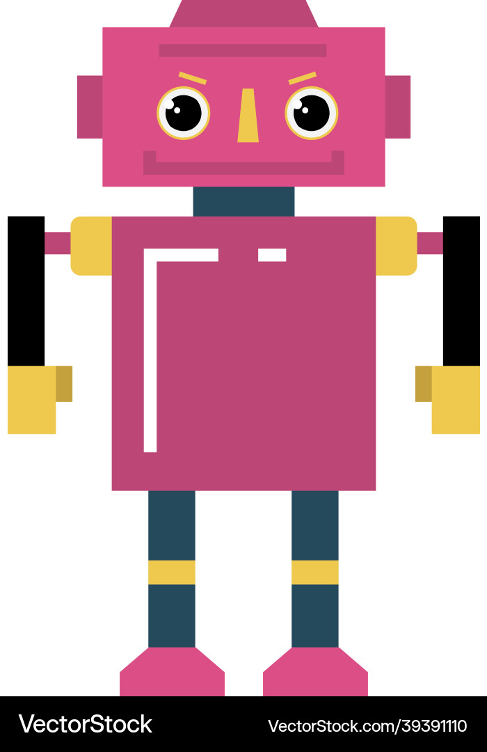 Mechanical robot Royalty Free Vector Image - VectorStock