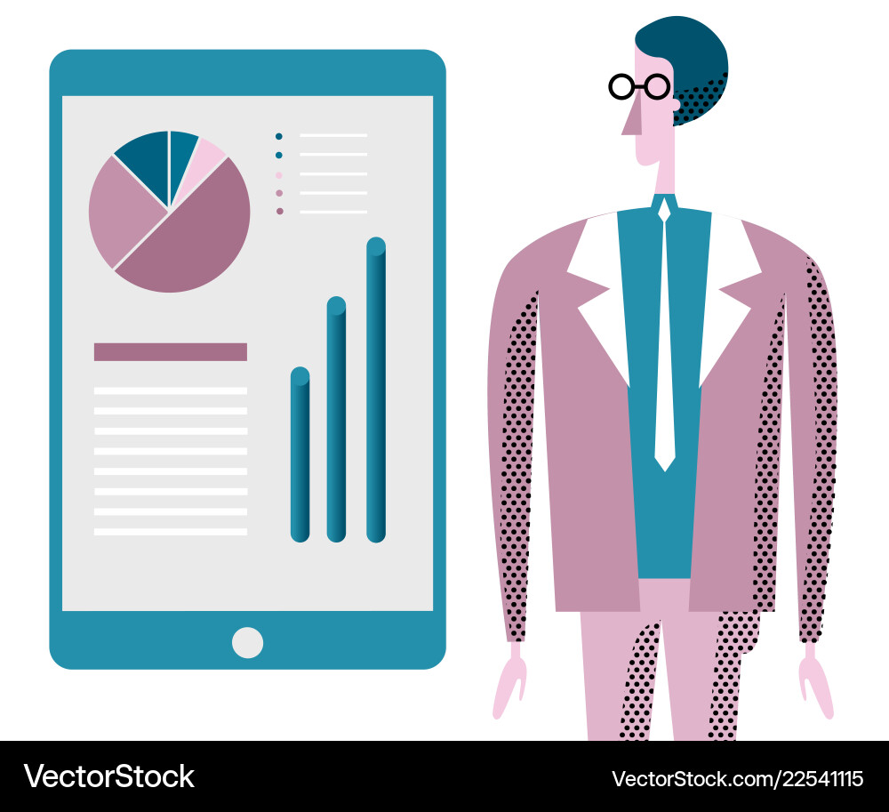 Business consulting office worker Royalty Free Vector Image