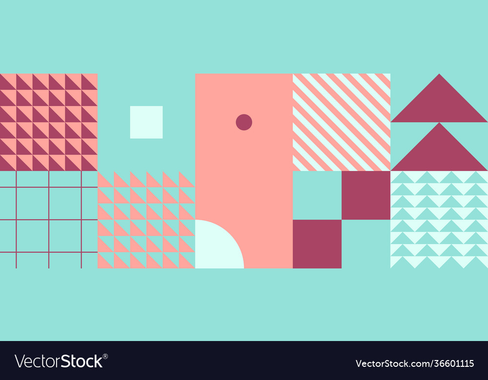 Colorful geometric pattern design Royalty Free Vector Image