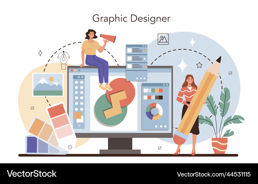 Designer concept advert or graphic Royalty Free Vector Image