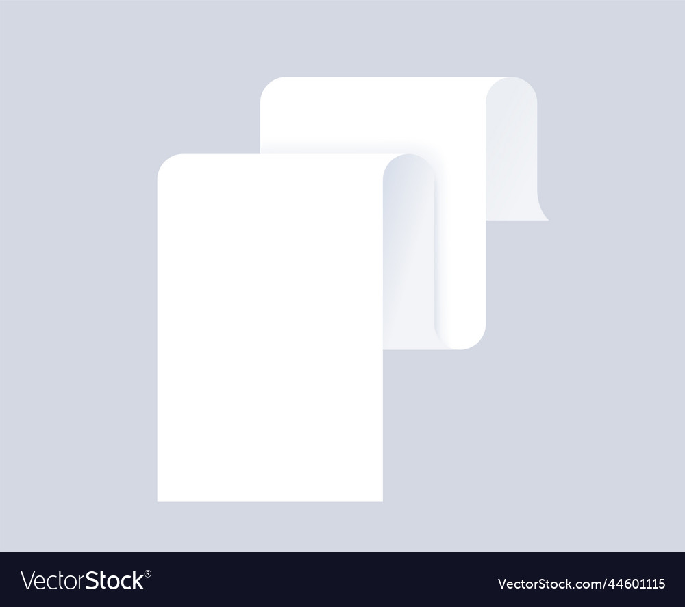 Long paper document Royalty Free Vector Image - VectorStock