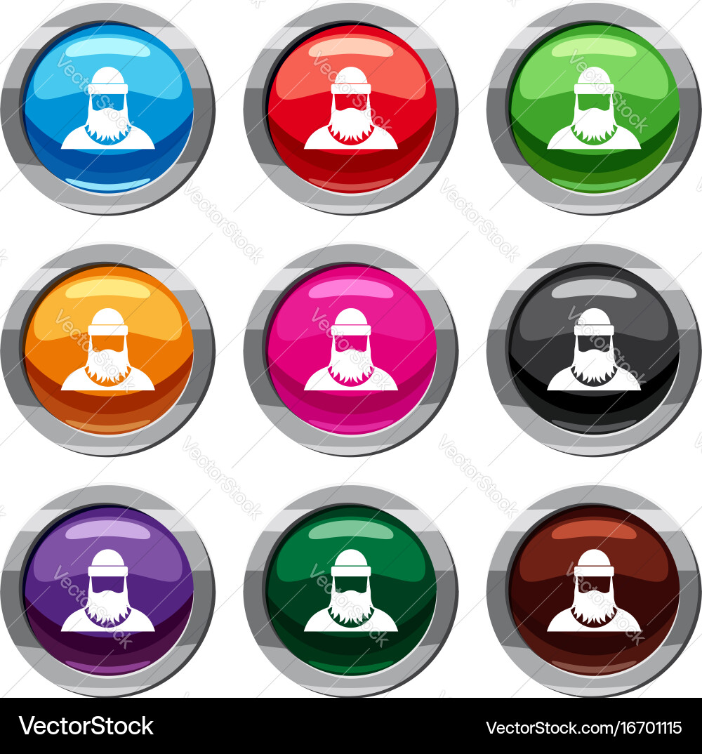 Lumberjack set 9 collection Royalty Free Vector Image