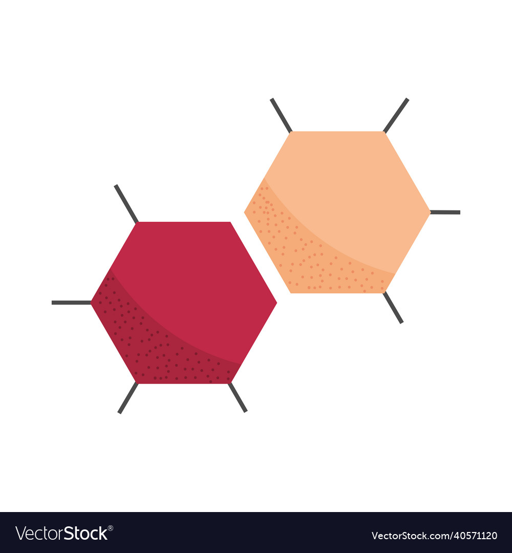 Atom molecule structure Royalty Free Vector Image