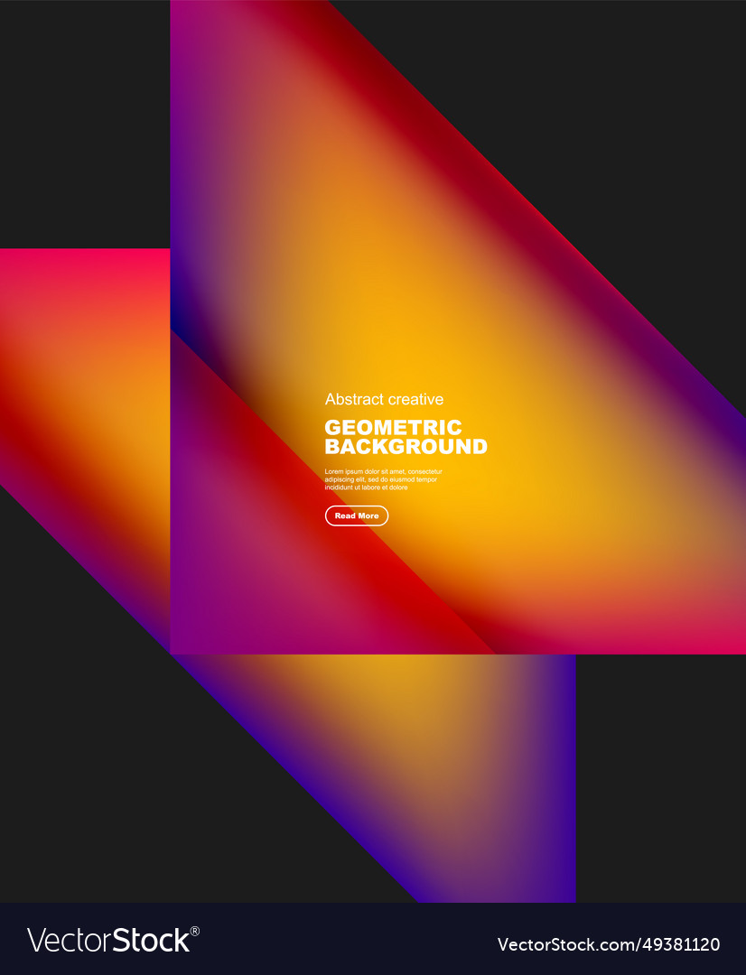 Gradient triangles abstract background Royalty Free Vector