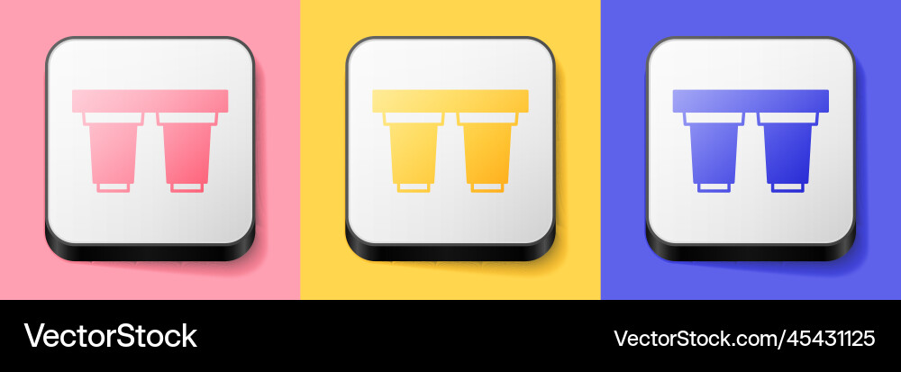 Isometric water filter cartridge icon isolated Vector Image