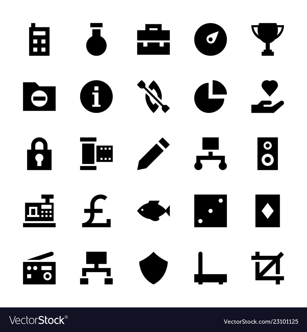 Responsive user interface solid Royalty Free Vector Image