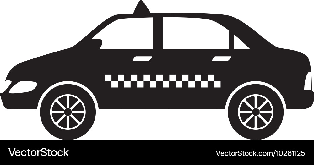 Taxi cab car Royalty Free Vector Image - VectorStock