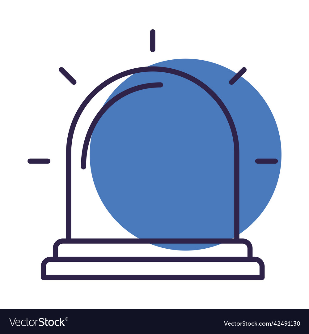 Alarm siren design Royalty Free Vector Image - VectorStock