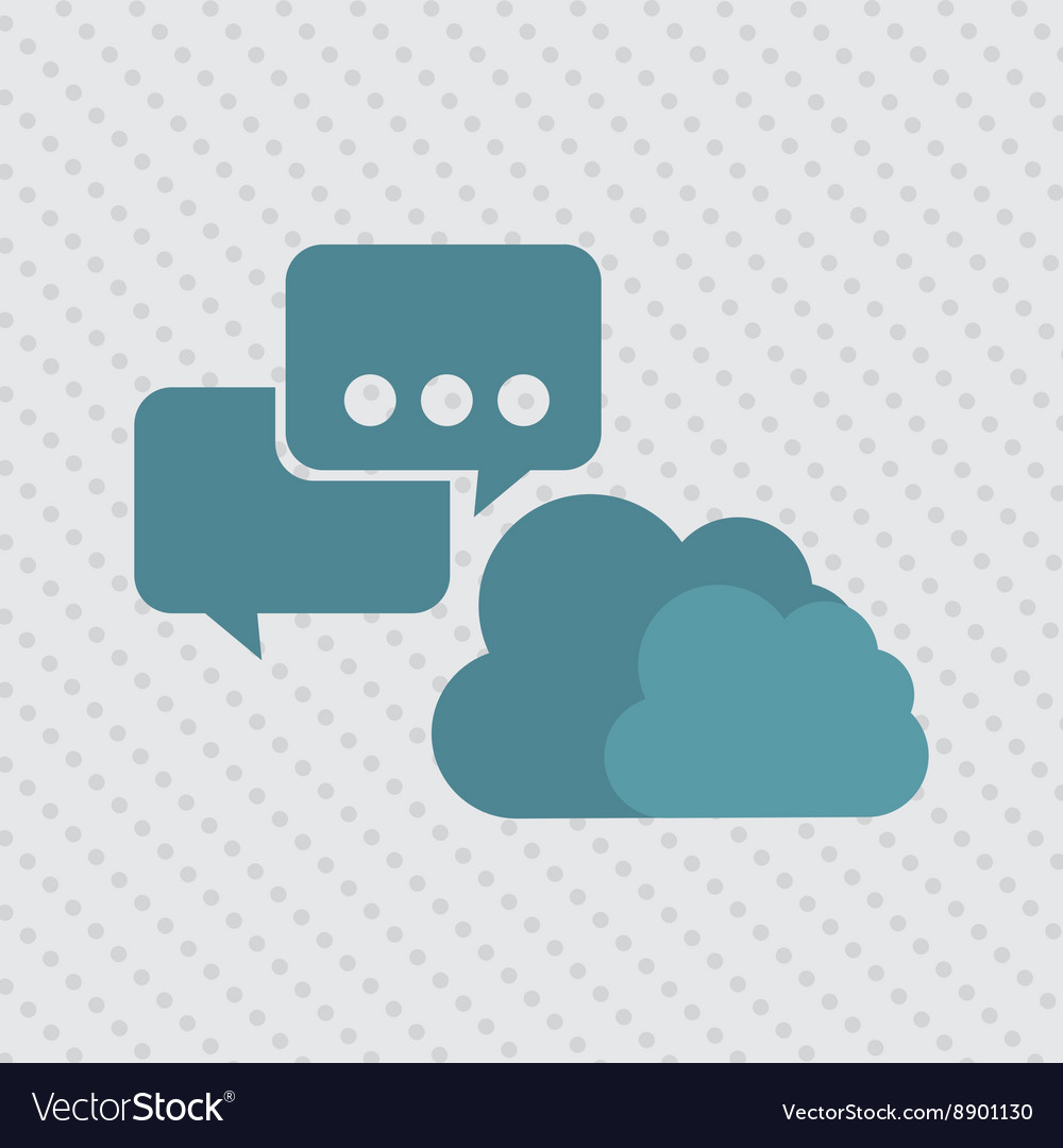 Cloud computing design Royalty Free Vector Image