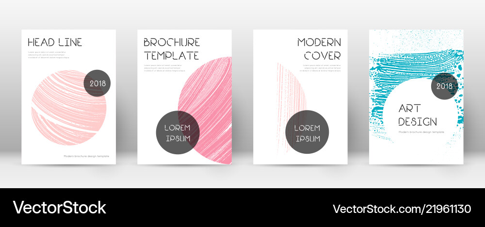 Cover page design template trendy brochure Vector Image
