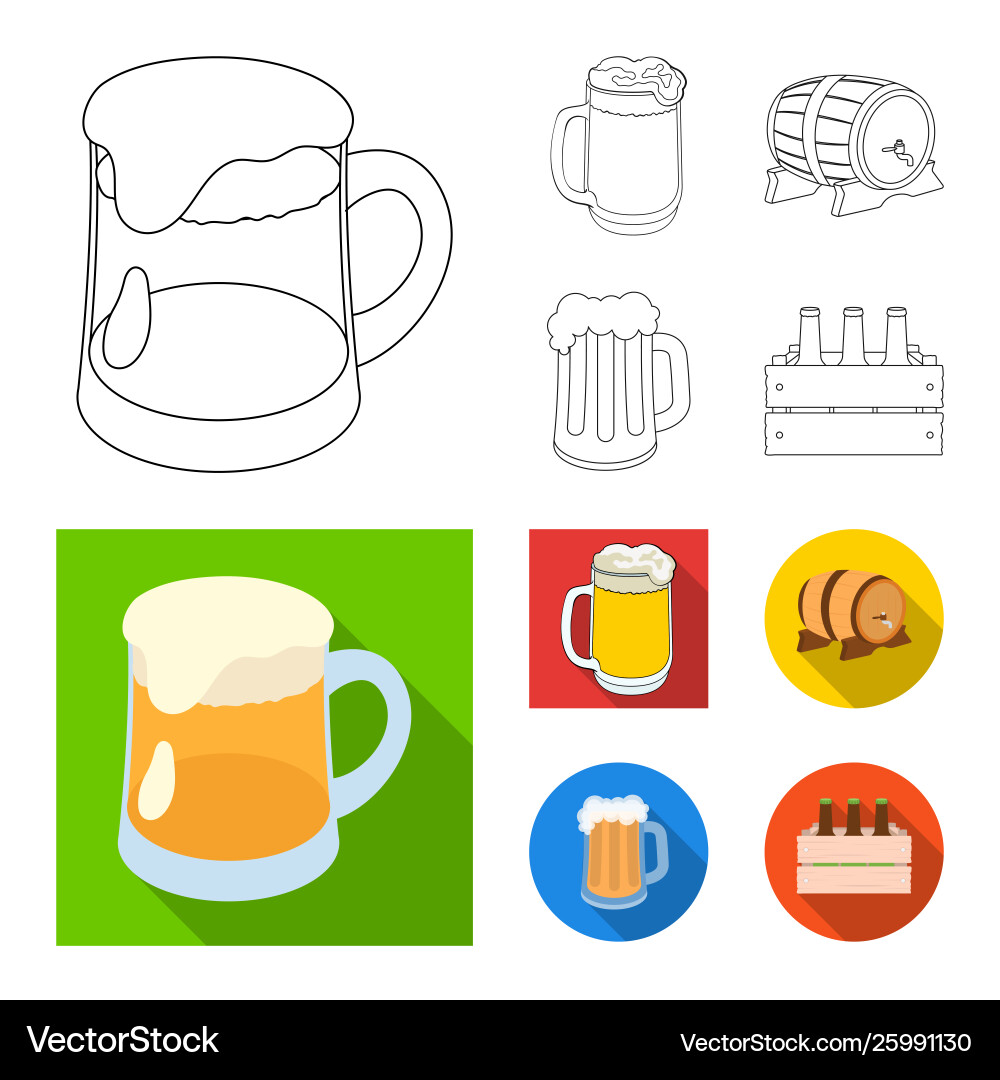 Design minimal and pint sign set Royalty Free Vector Image