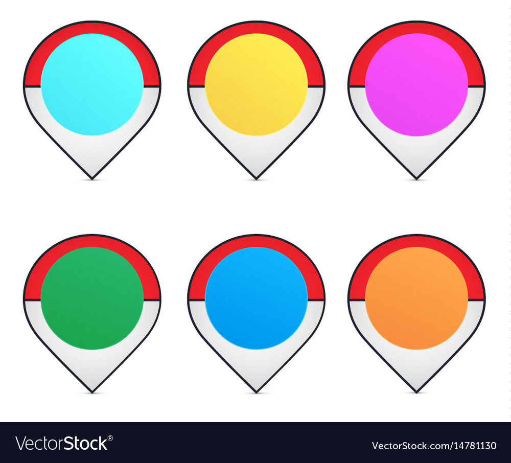Navigation Maps Pins Locations Pointers Royalty Free Vector