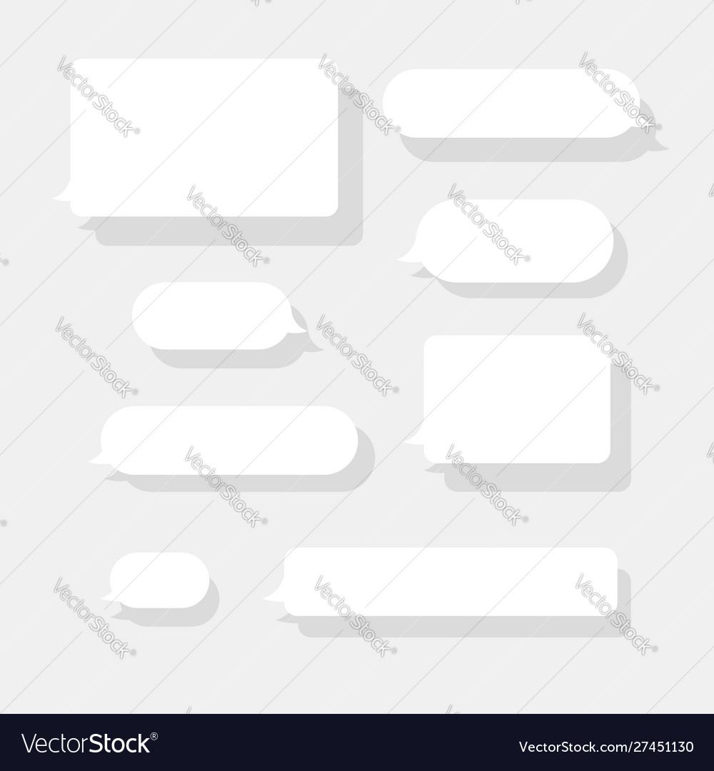 Smart phone chatting sms template bubbles Vector Image