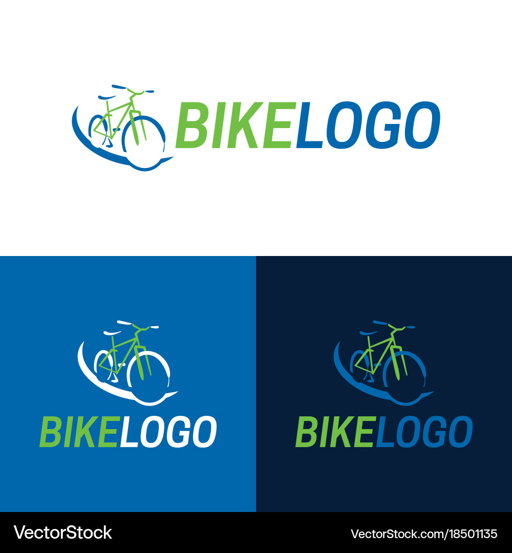 Bike icon and logo Royalty Free Vector Image - VectorStock