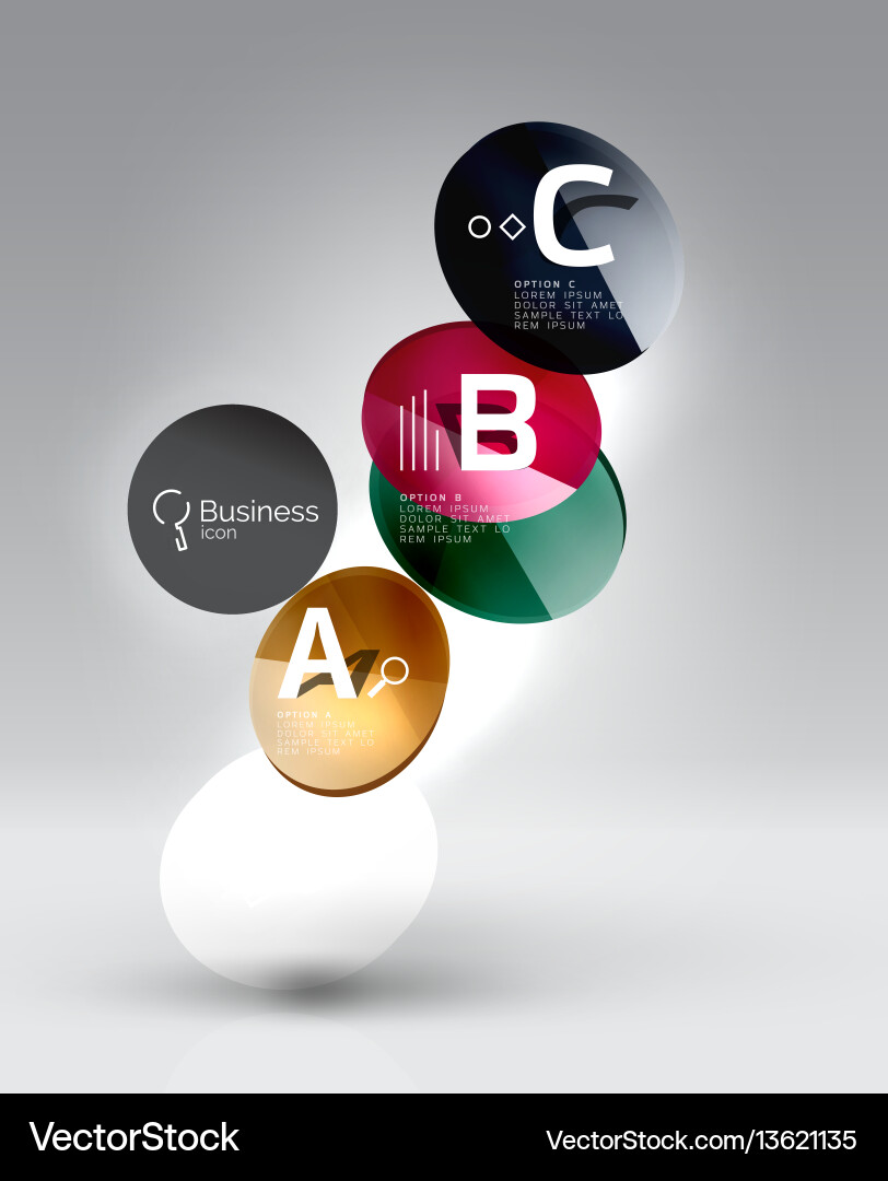 Circle modern business infographics design Vector Image