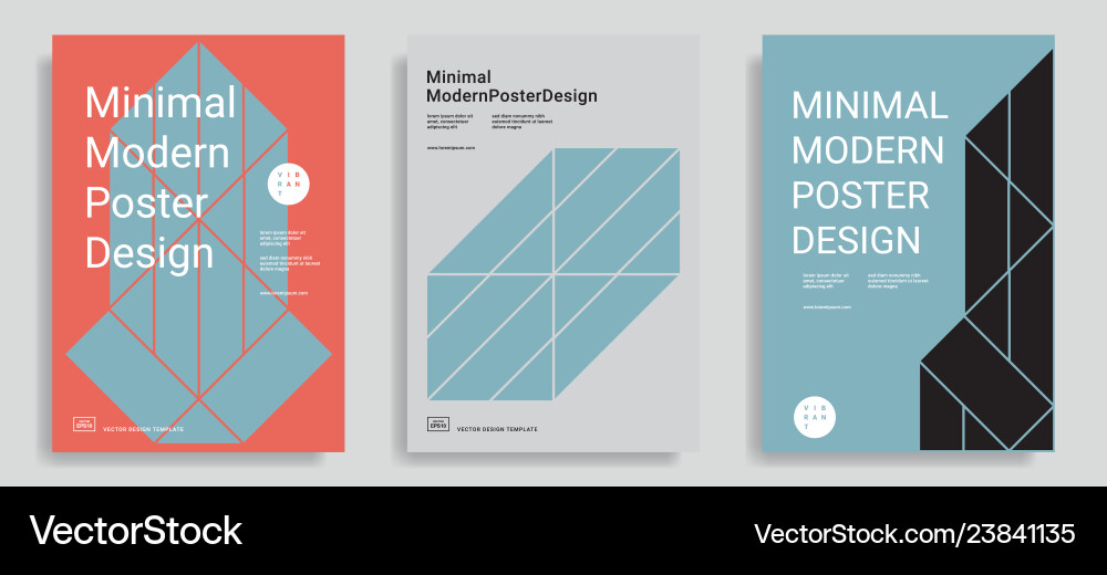 Design templates with simple geometric shapes Vector Image