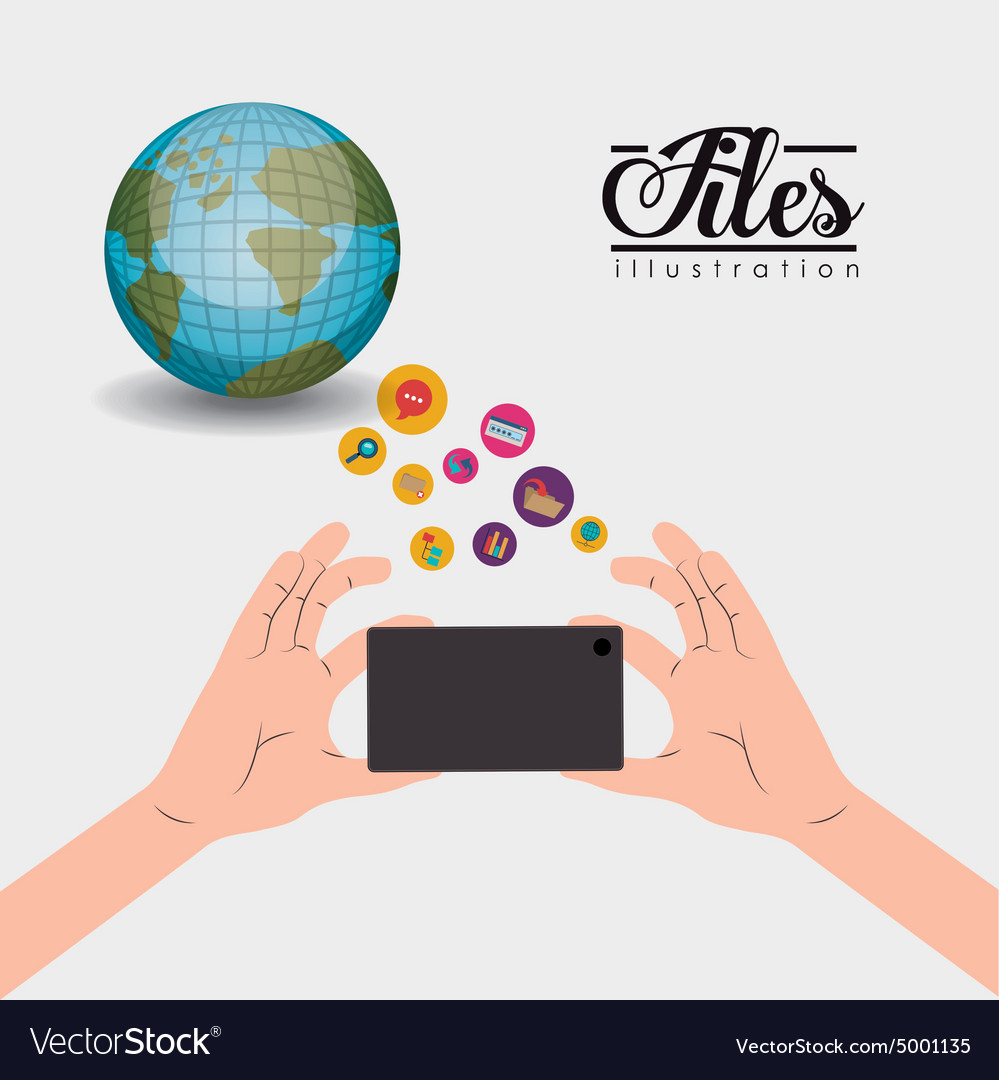 Files design Royalty Free Vector Image - VectorStock