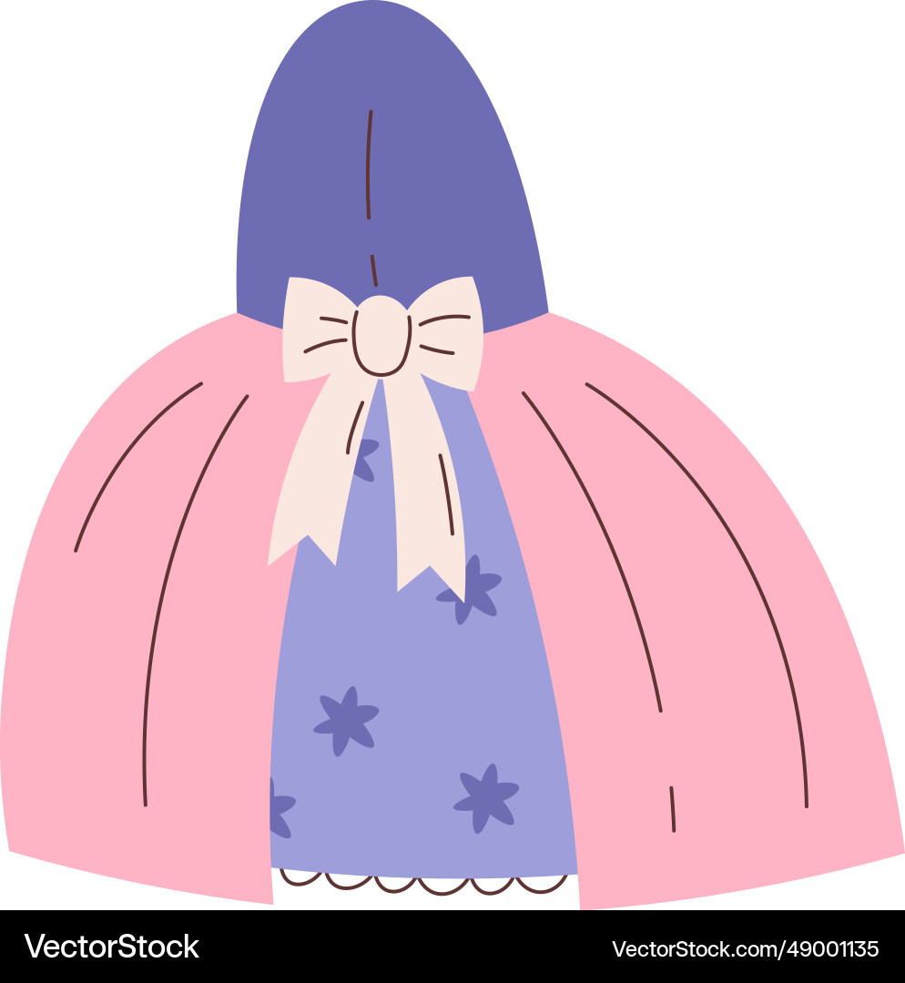 Princess evening dress Royalty Free Vector Image