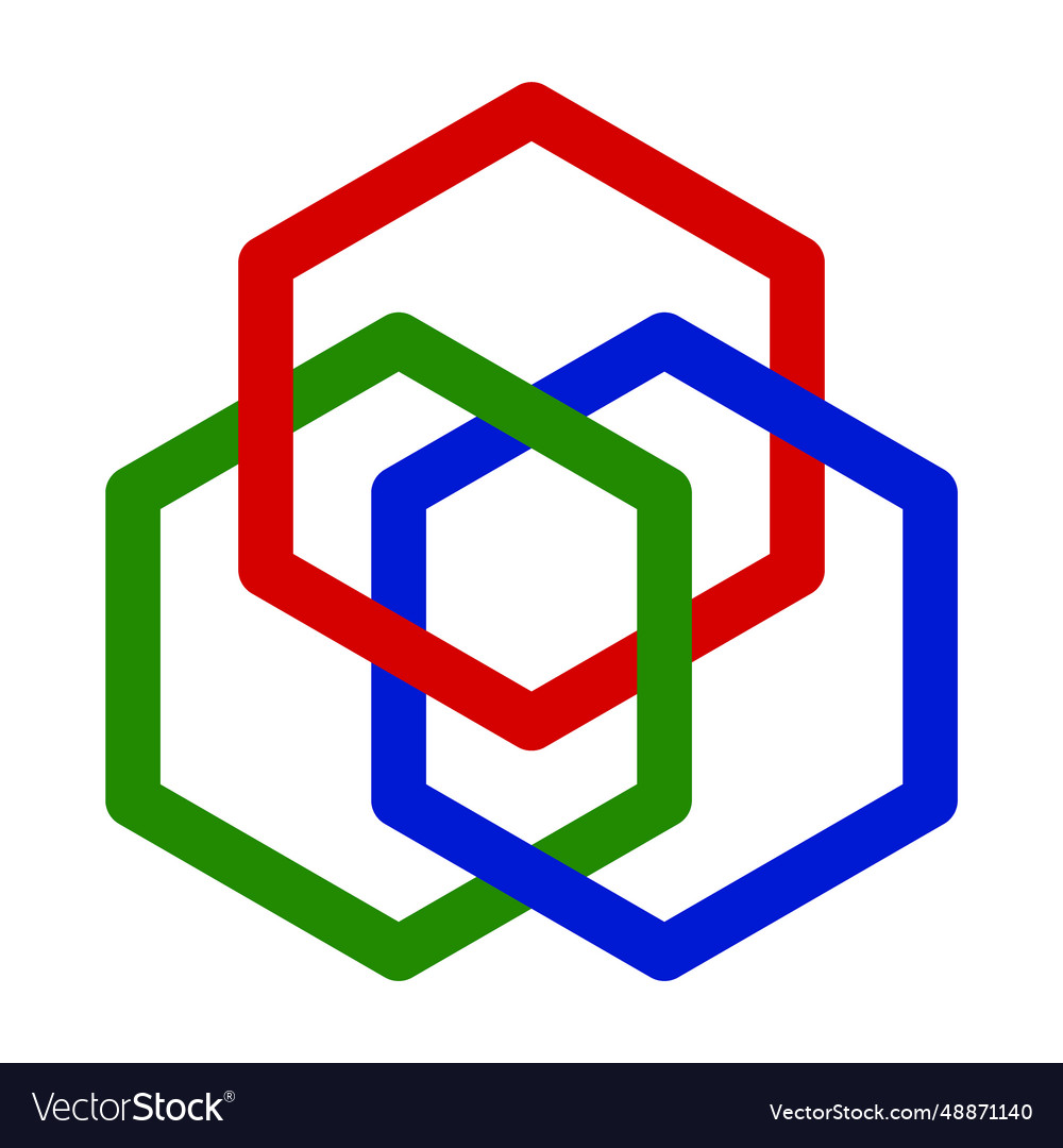 Abstract hexagon design Royalty Free Vector Image