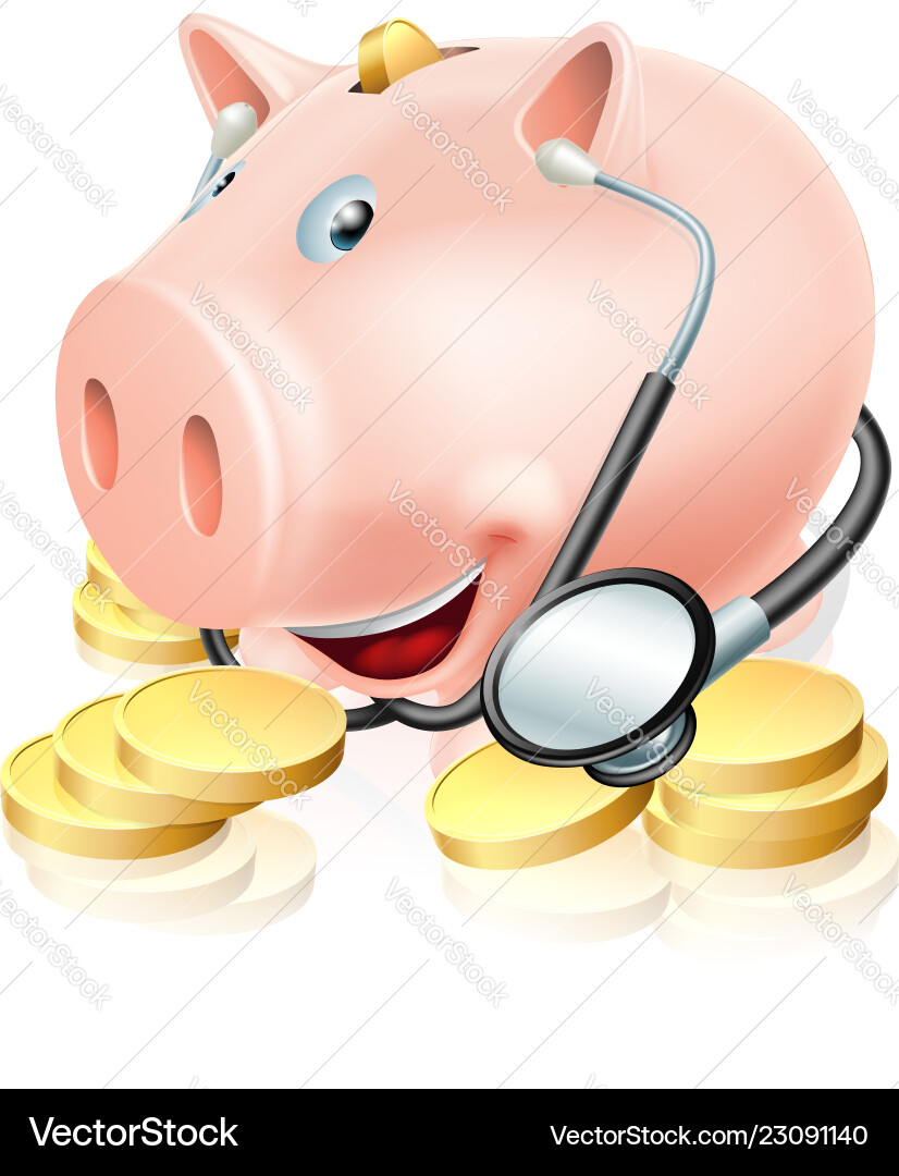 Financial health check Royalty Free Vector Image