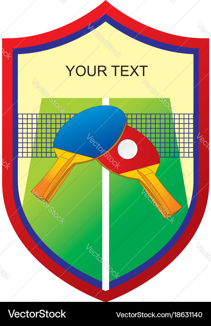 Table tennis club Royalty Free Vector Image - VectorStock