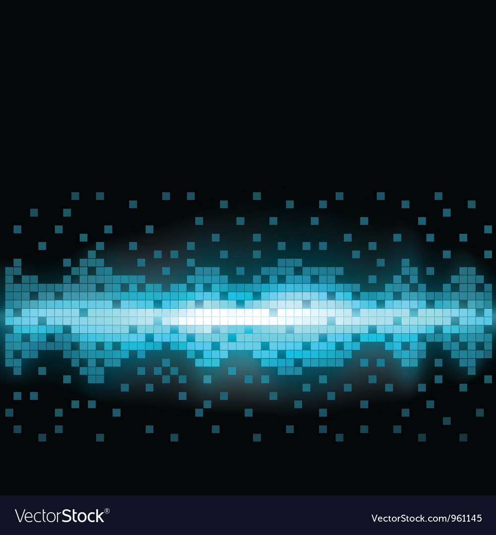 Blue pixels Royalty Free Vector Image - VectorStock