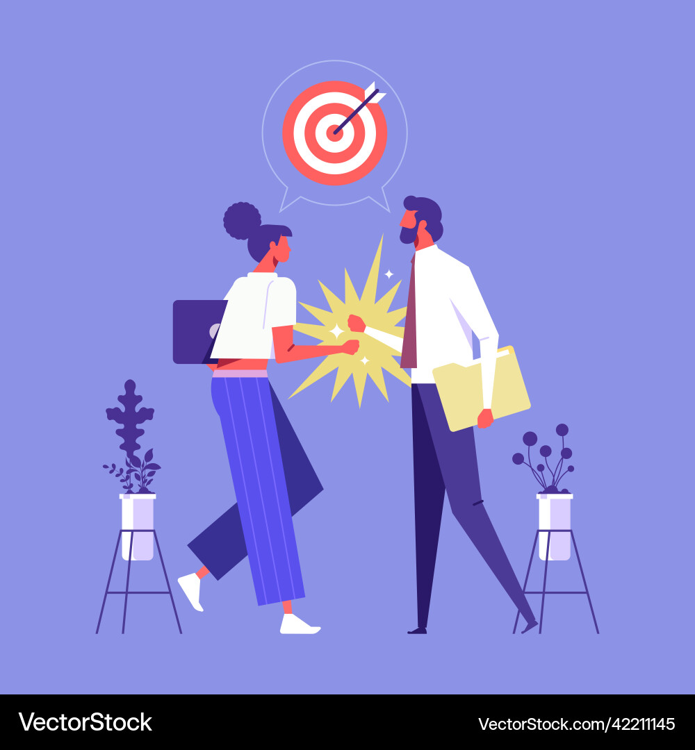 Business teamwork and success concept Royalty Free Vector