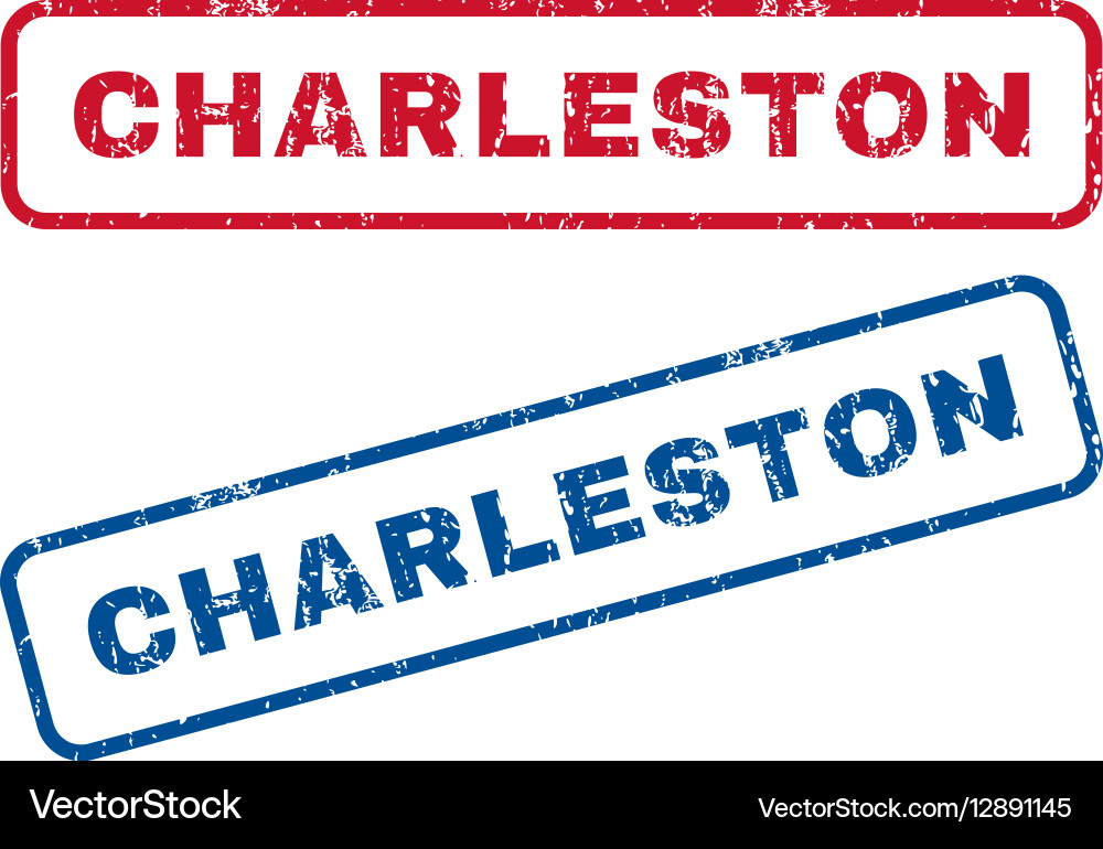 Charleston rubber stamps Royalty Free Vector Image