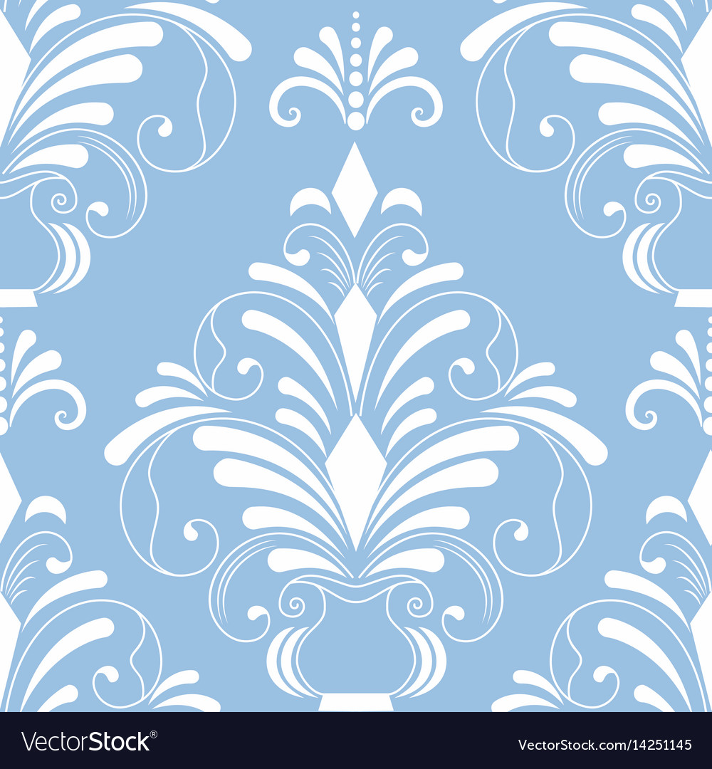 Damask seamless pattern element Royalty Free Vector Image