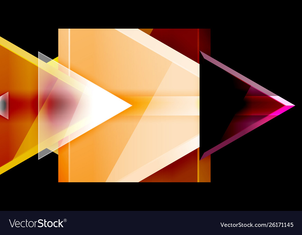 Dynamic triangle composition abstract background Vector Image