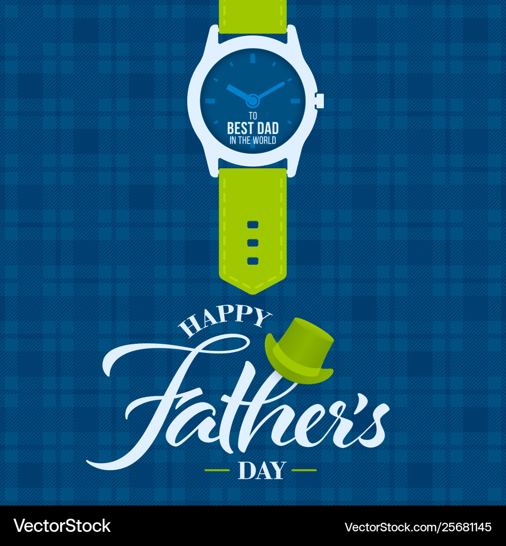Fathers day greeting card background Royalty Free Vector