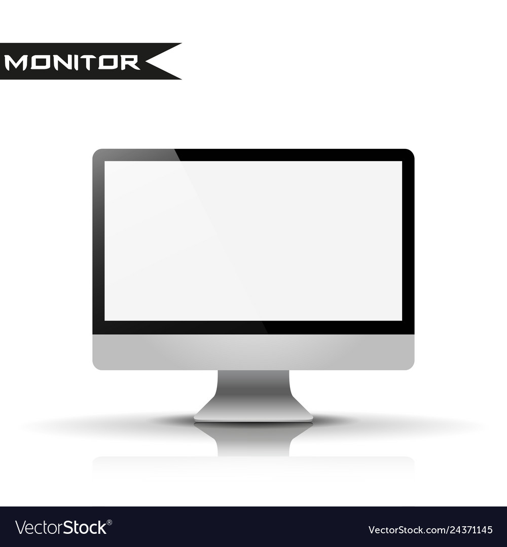 Laptop reflection Royalty Free Vector Image - VectorStock