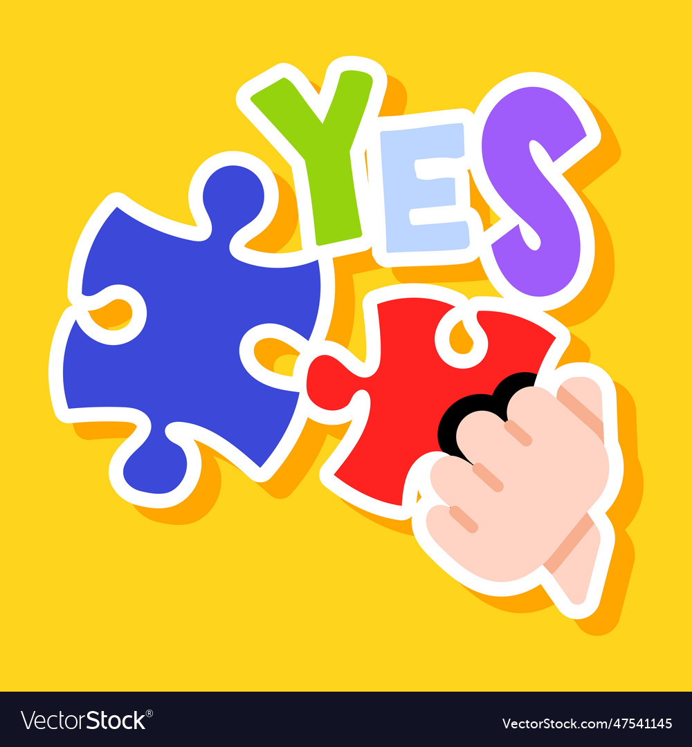 Solving puzzle Royalty Free Vector Image - VectorStock