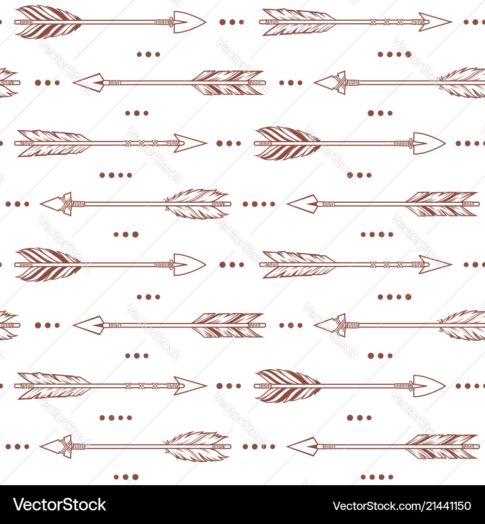 Arrows seamless pattern background Royalty Free Vector Image