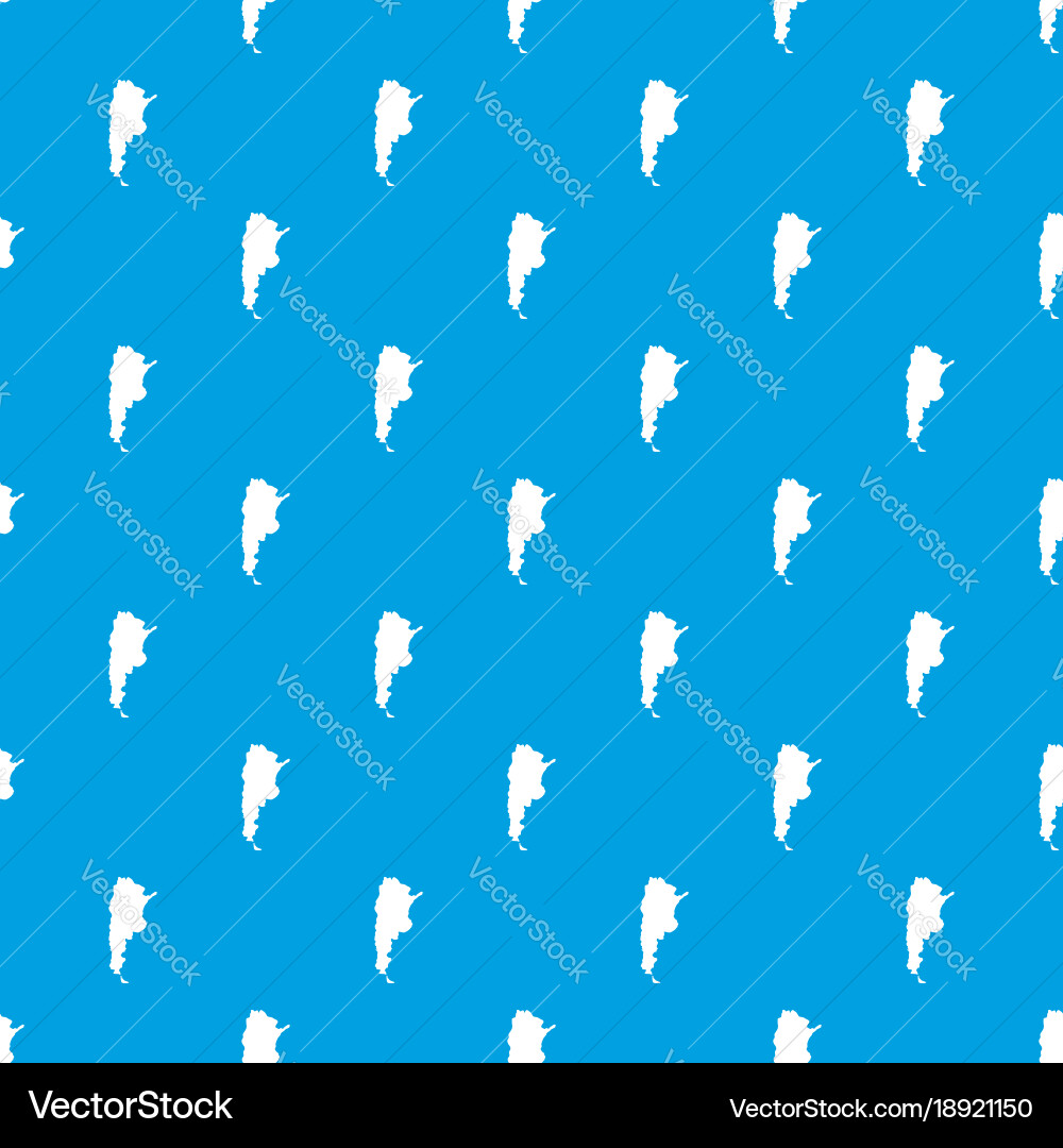 Map of argentina pattern seamless blue Royalty Free Vector