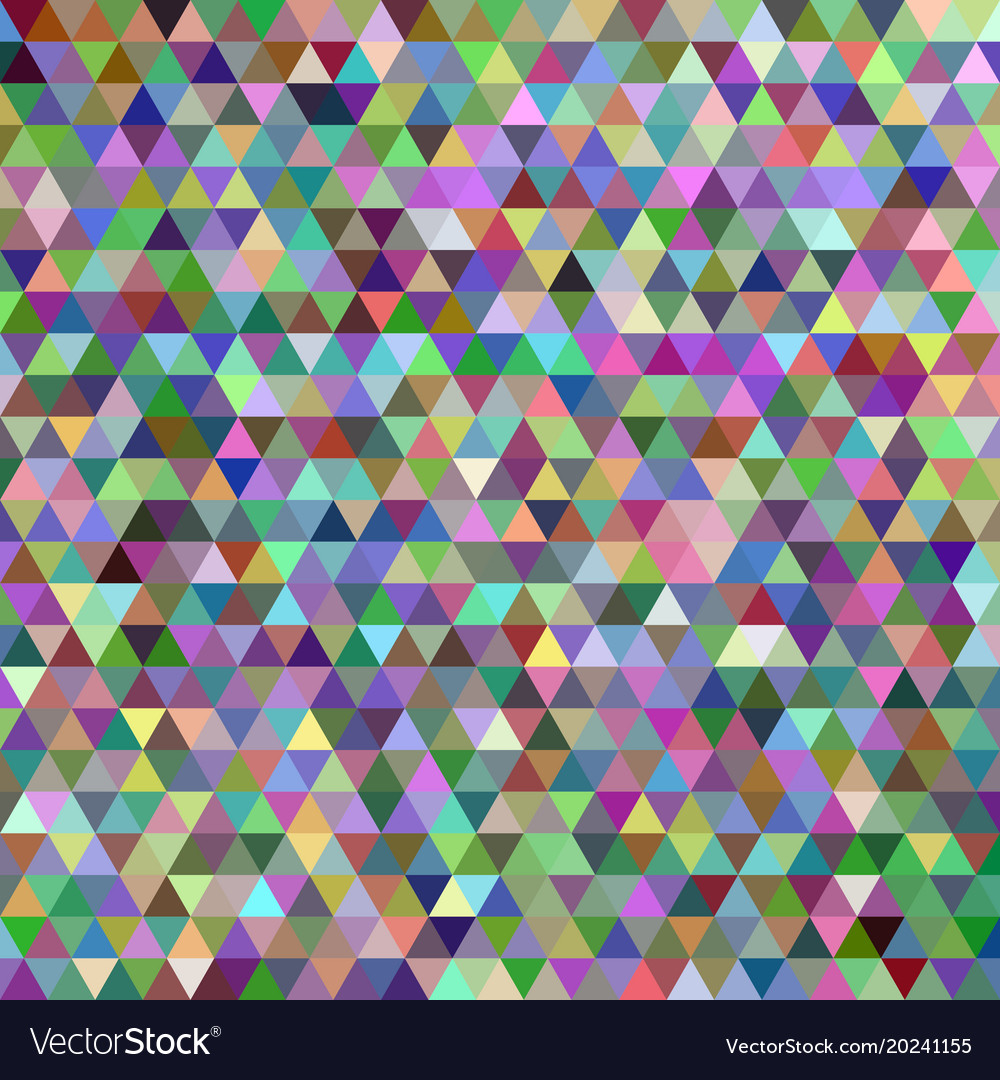 Abstract Multicolored Mosaic Triangle Tile Vector Image