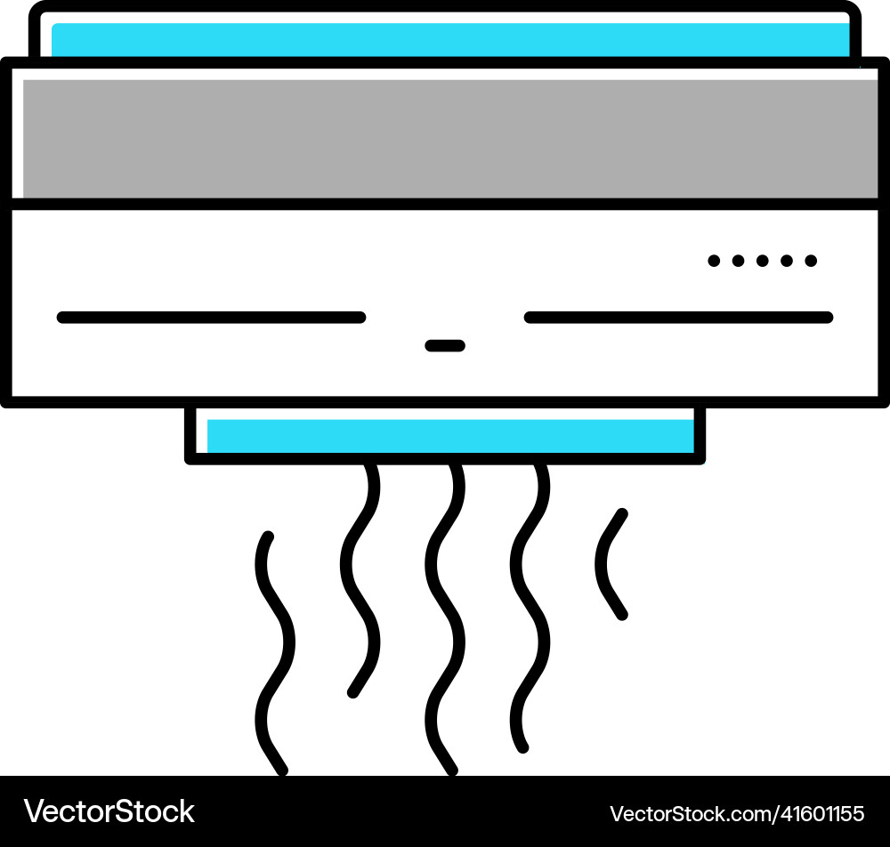 Air conditioning equipment color icon Royalty Free Vector