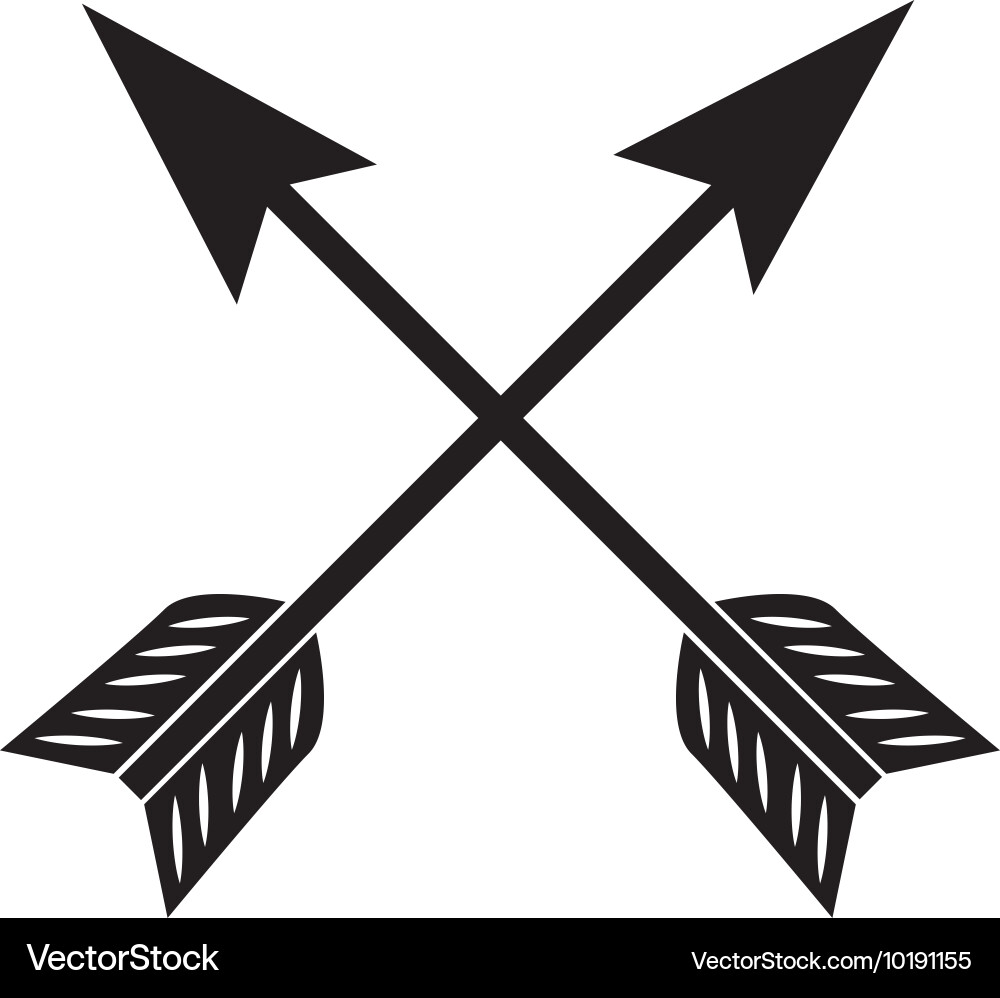 Arrow western cowboy icon graphic Royalty Free Vector Image