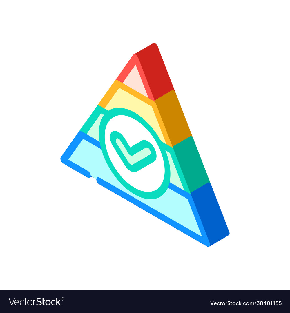 Balanced diet isometric icon Royalty Free Vector Image