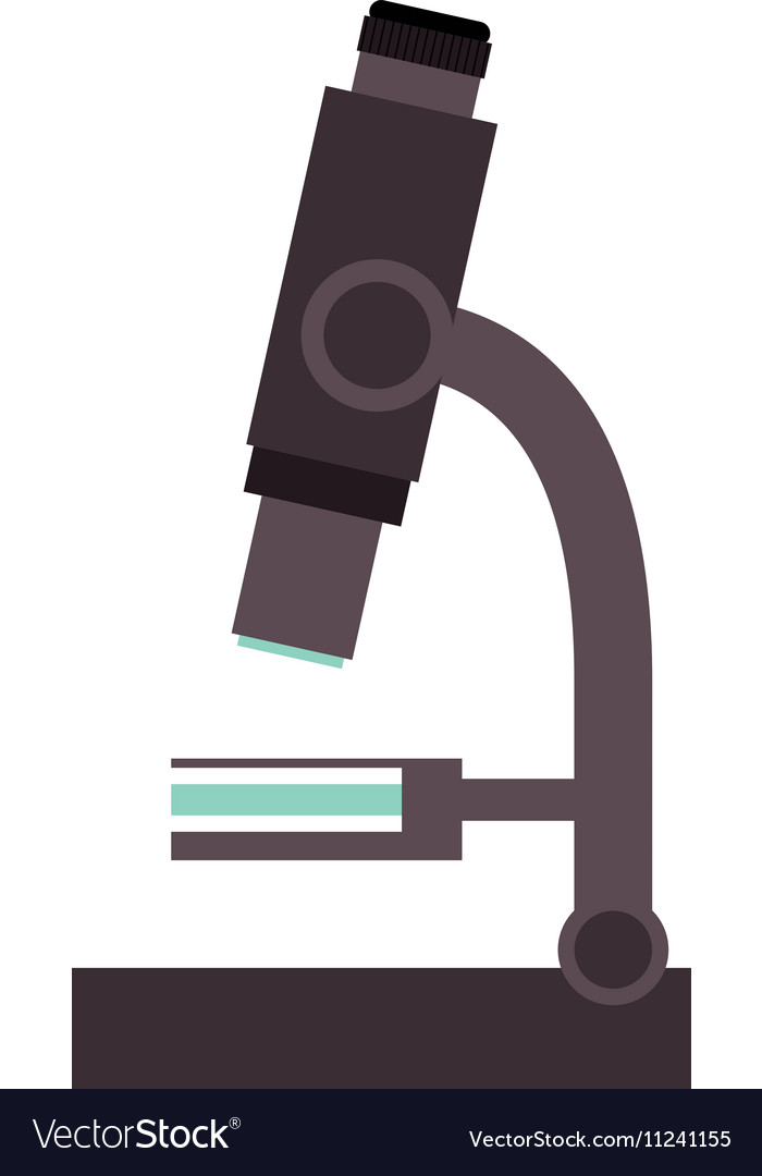 Microscope science tool Royalty Free Vector Image