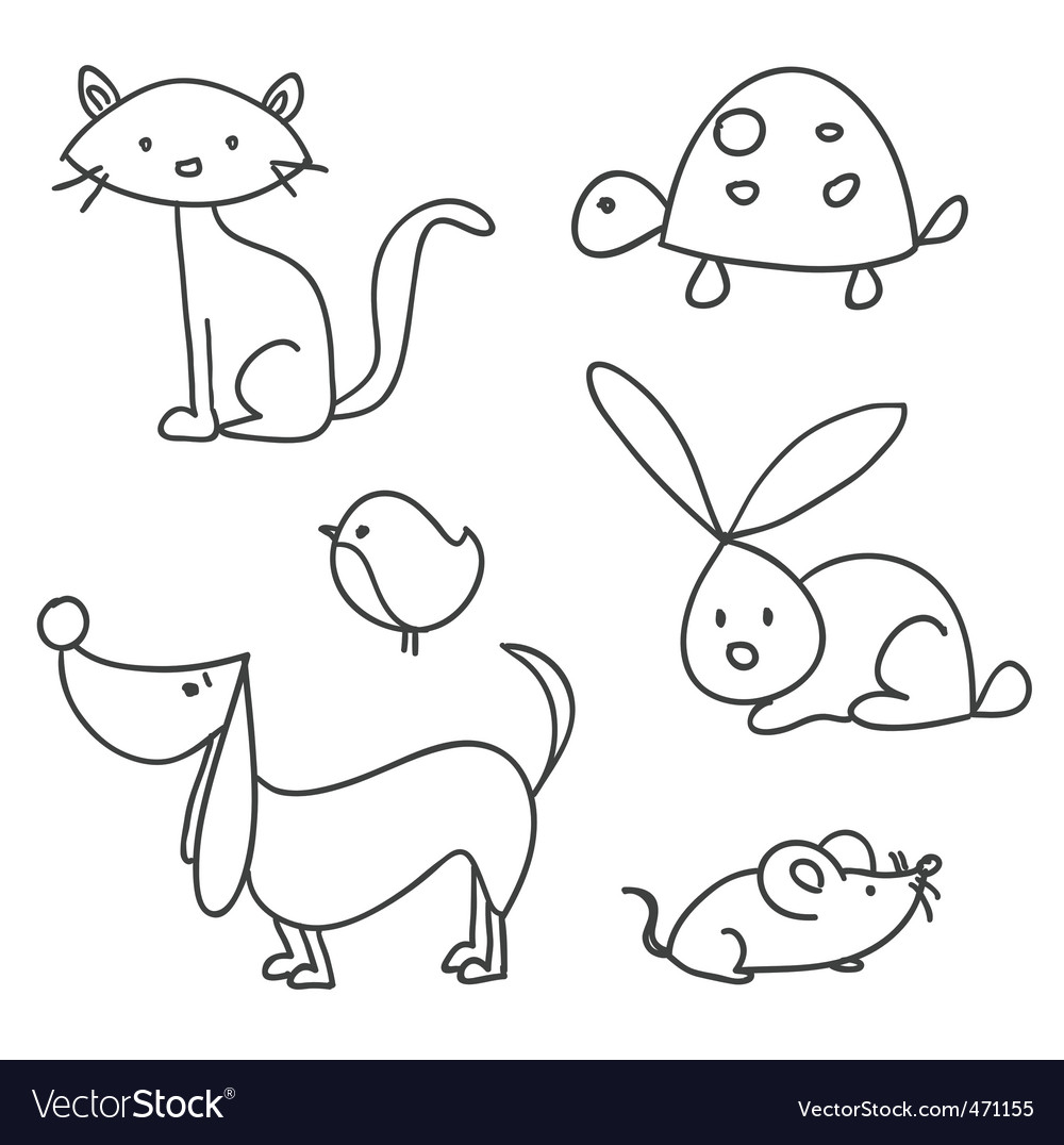 Pets Royalty Free Vector Image - VectorStock