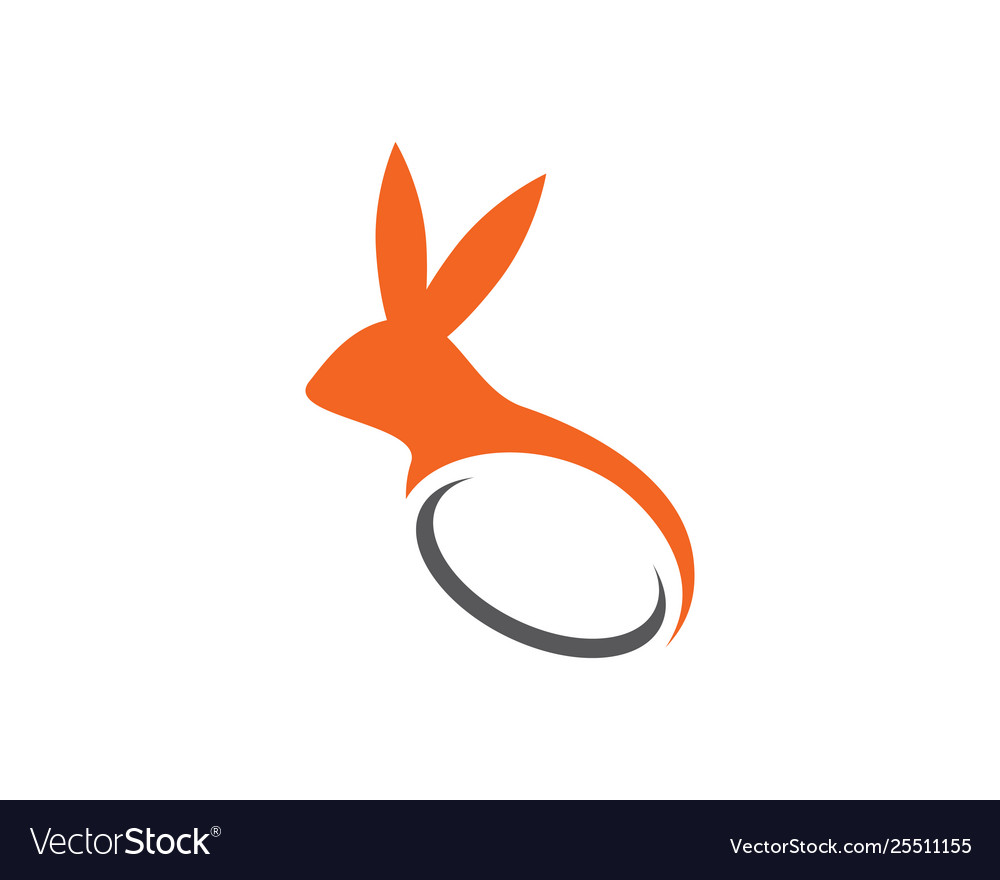 Rabbit icon design Royalty Free Vector Image - VectorStock