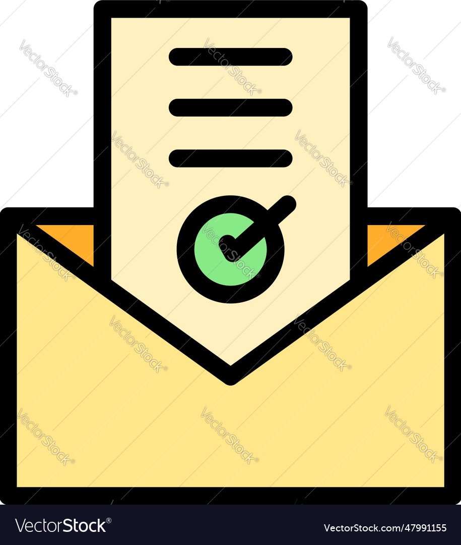 Web mail icon flat Royalty Free Vector Image - VectorStock