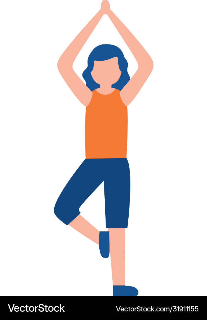 Woman doing yoga design Royalty Free Vector Image