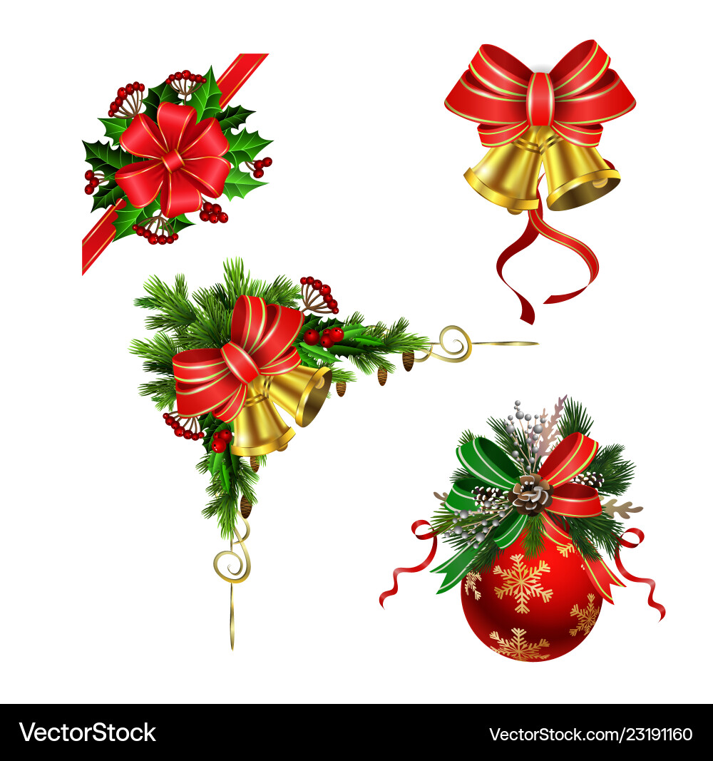 Christmas festive decoration from tree Royalty Free Vector