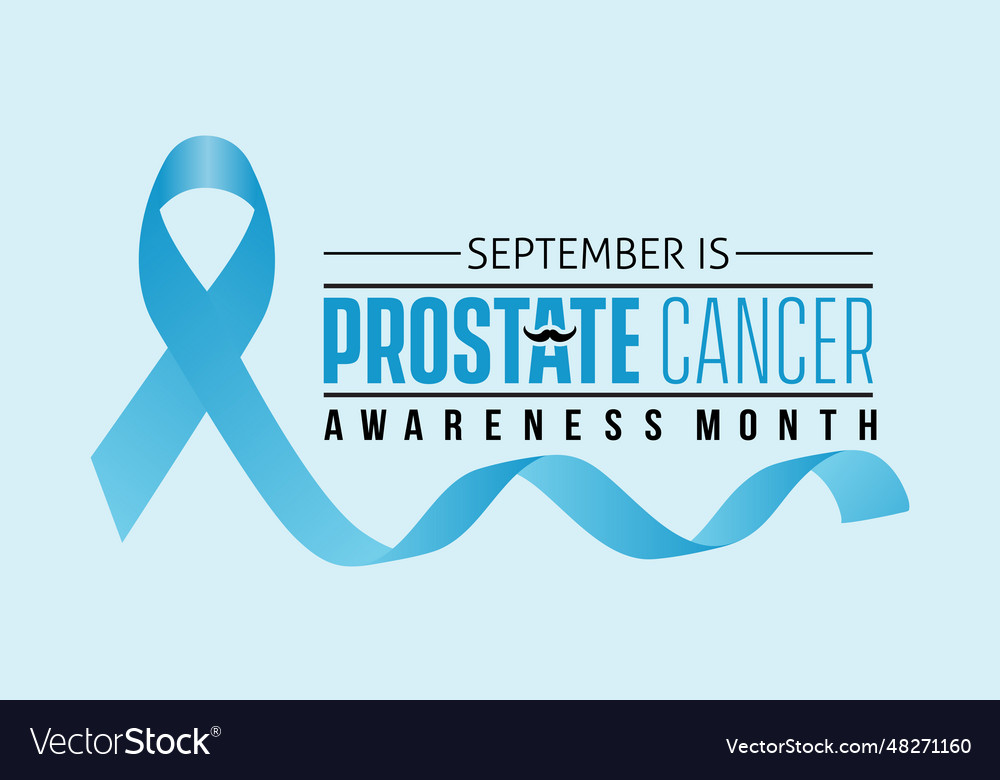 National Prostate Cancer Awareness Month Banner Vector Image