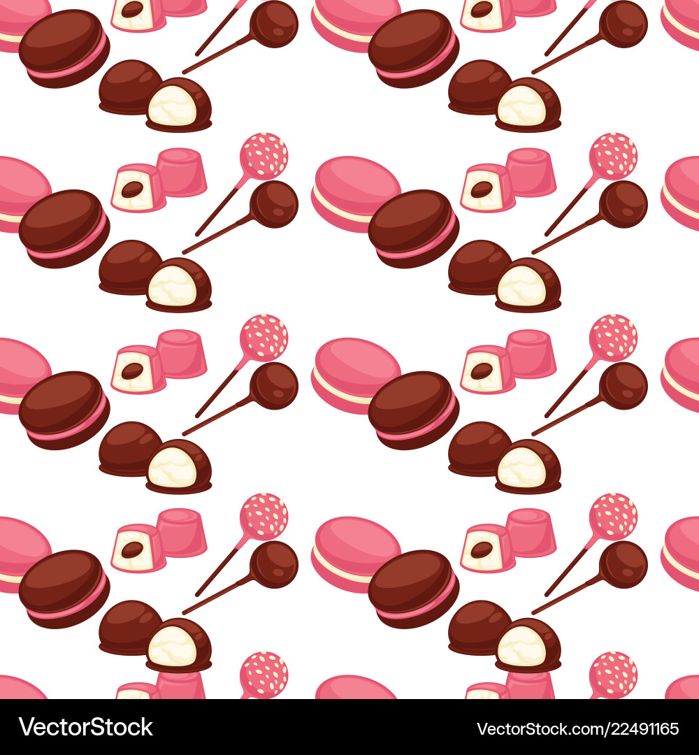 Bakery and cakes baked culinary products seamless Vector Image