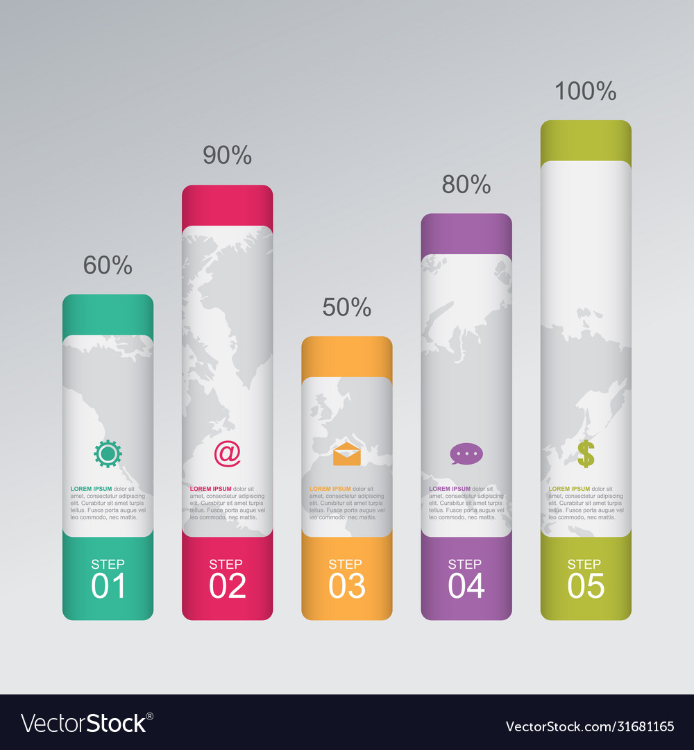 Bar chart graph steps diagram statistical Vector Image Bar chart graph steps diagram statistical Vector Image