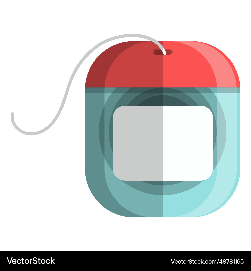 Dental floss icon bath icons Royalty Free Vector Image